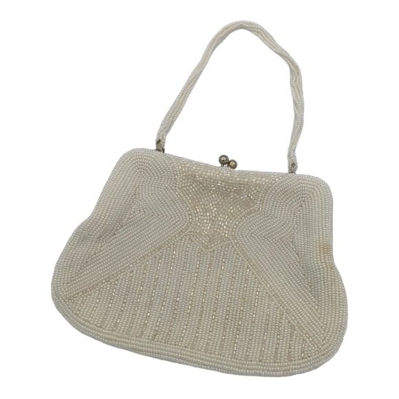 Richere | Bags | Vintage Richere Handmade Iridescent Cream Beaded Hand ...